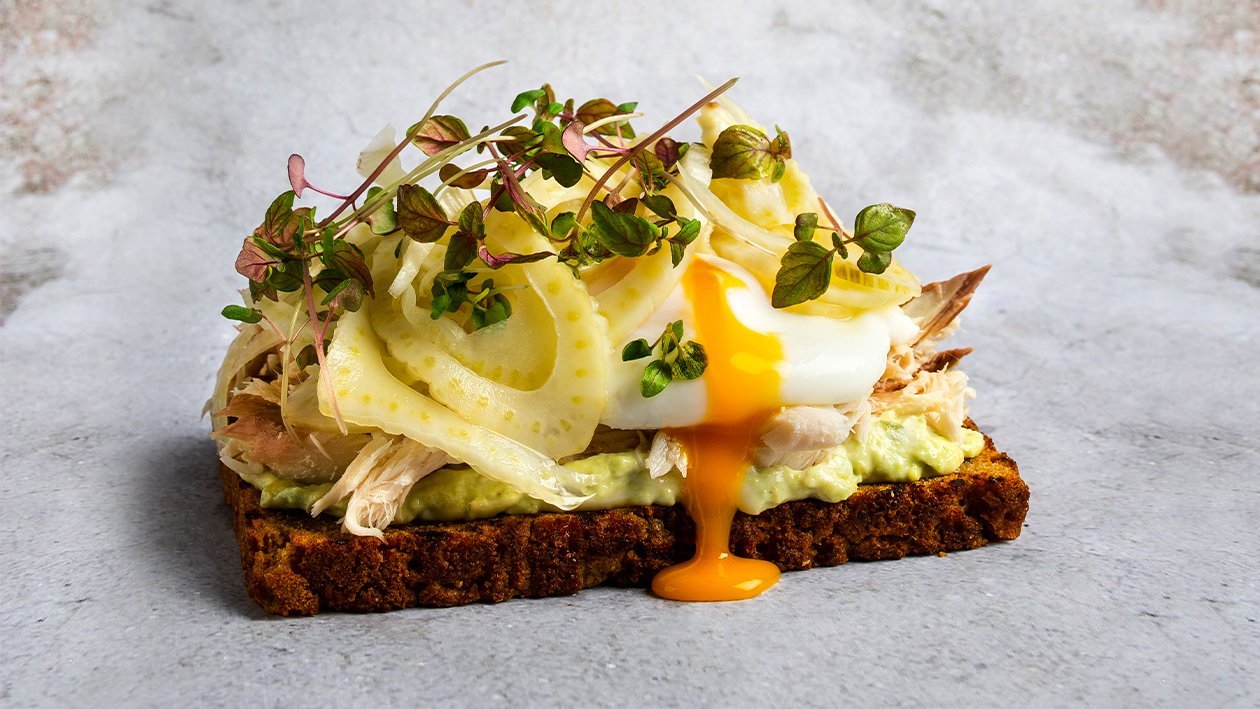 Skandinaviškas sumuštinis su skumbre - Receptas